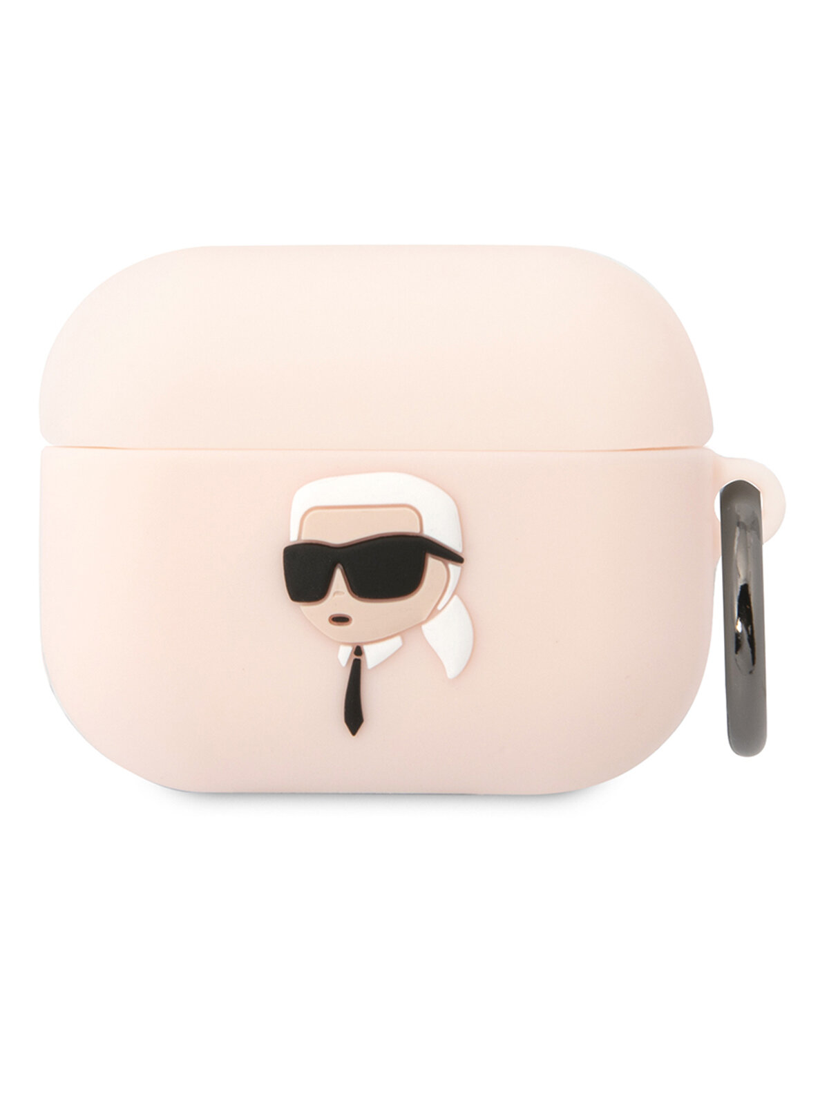 Lagerfeld для Airpods Pro чехол Silicone case with ring NFT 3D Karl Pink