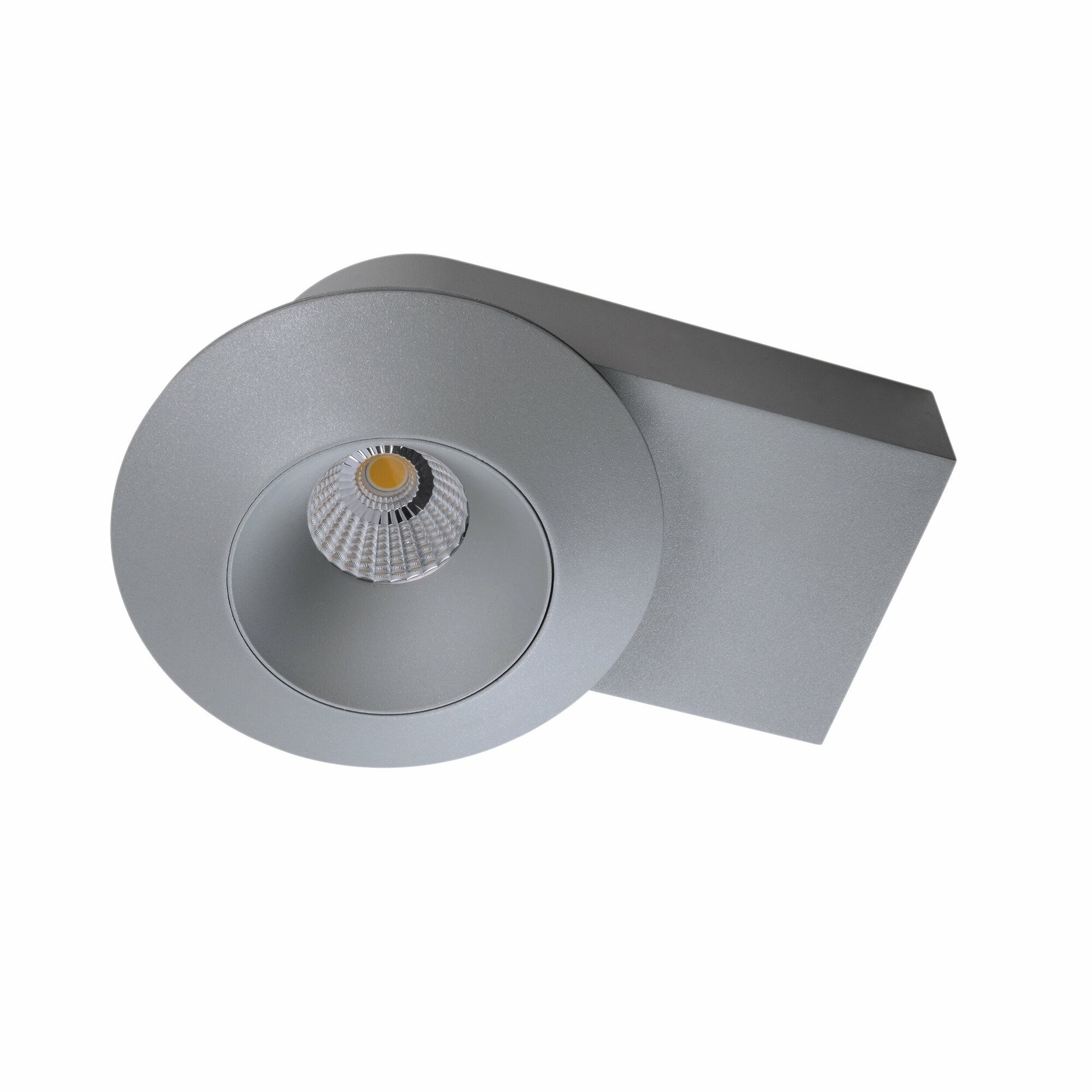 Светильник потолочный светодиодный накладной Lightstar ORBE 051219, 4000K, 15W, круглый серый