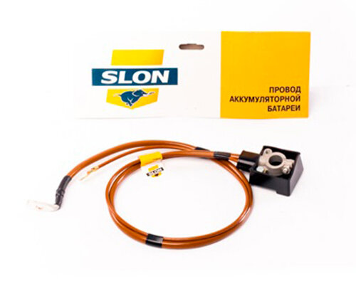 Провод АКБ ВАЗ-2105 "+" 850мм в сборе (Slon)