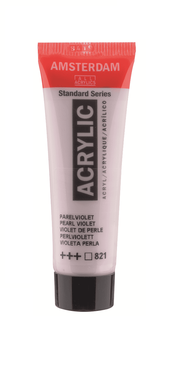 Краска акриловая AMSTERDAM цв.№821 фиолетовый жемчужный туба 20мл