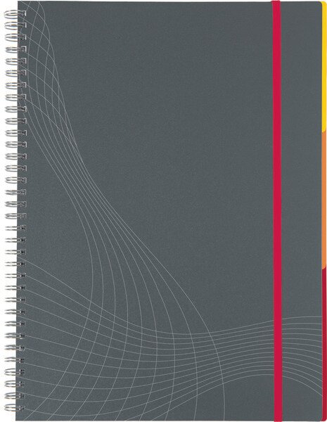 Блокнот Avery Zweckform Notizio [7015] в клетку (серый, А5, 90 листов)