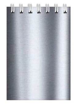 Проф-Пресс Блокнот А7 40 листов на гребне серебро клетка