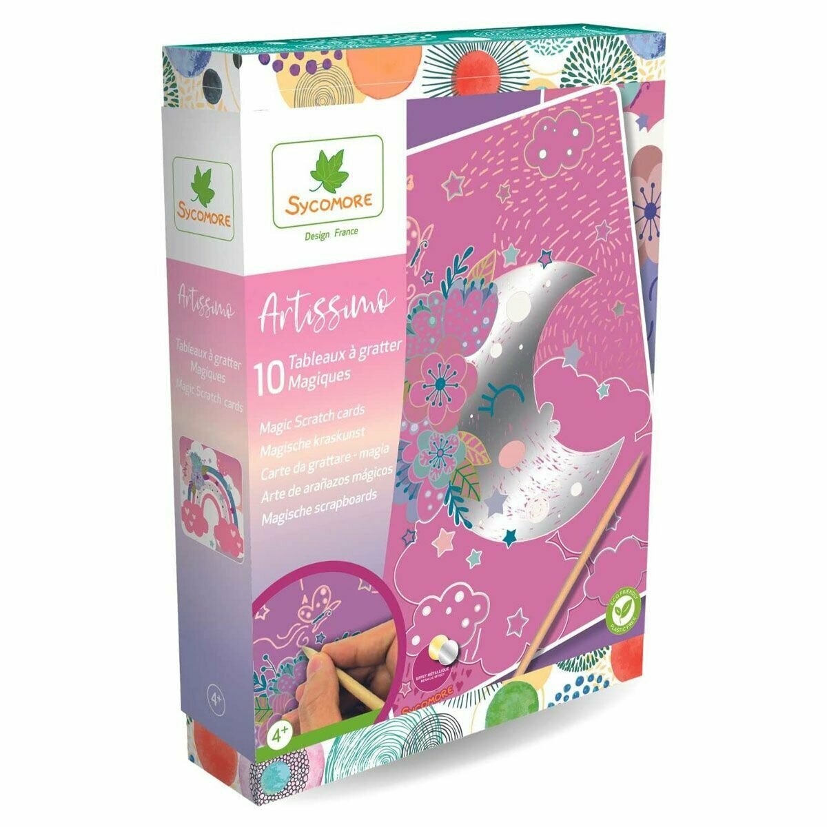 Набор для скретчинга Волшебство Sycomore ARTISSIMO , раскраска, от 4 до 7 лет