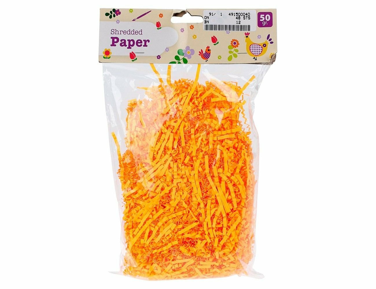 Декоративный наполнитель для подарочной упаковки, оранжевый, 50 г, Koopman International