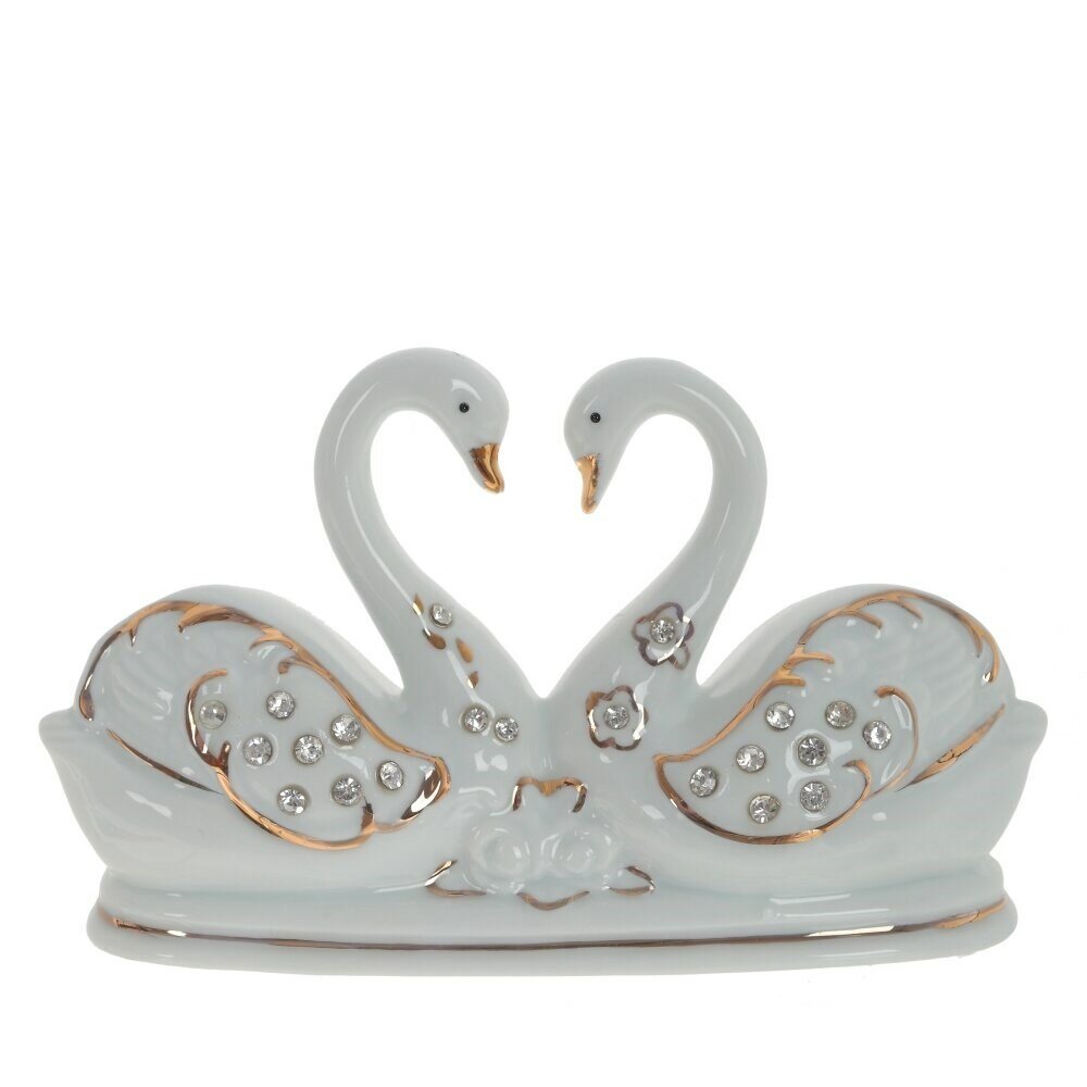 Фигурка декоративная "Лебеди", L=14 W=4,5 H=8,5 см