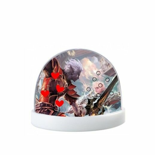 Водяной шар Lineage 2, Линеэйдж 2 №12, Сердца-блёстки