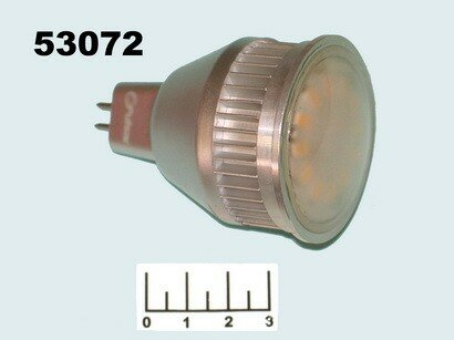 Лампа светодиодная 220V 6W MR16 GU5.3 2700K белый теплый 12LED Pulsar