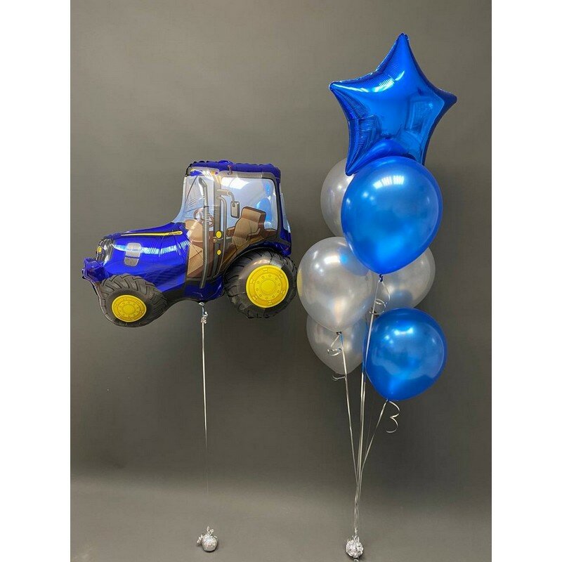 Набор шаров с гелием № 138 - Трактор ( аэродизайн )