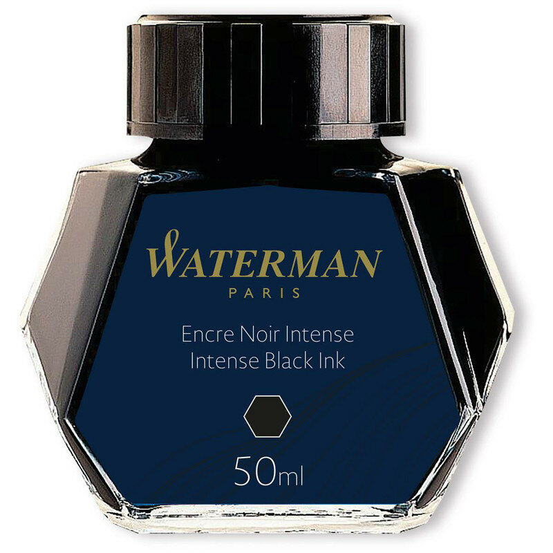 Чернила Waterman черные, 50мл, 063937