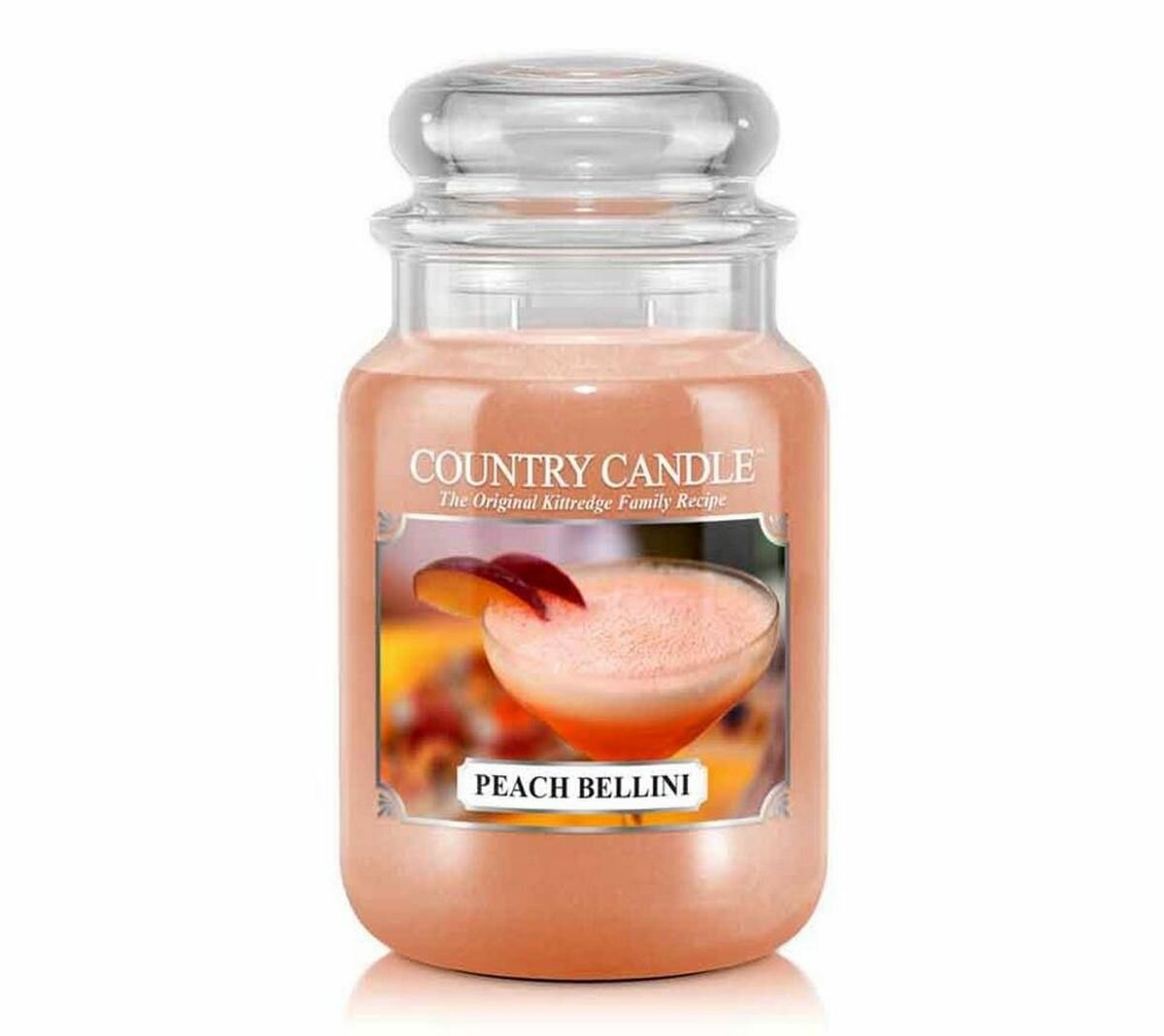 Country Candle/ Свеча большая Персиковый Беллини / Peach Bellini 652гр.110-150 часов