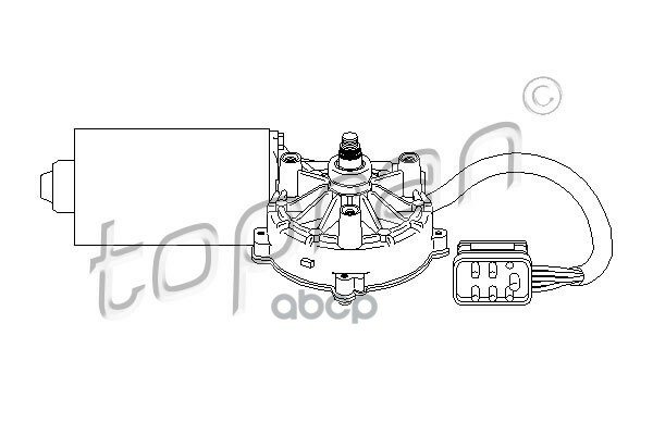 Мотор стеклоочистителя (замена для HP-401533755) topran арт. 401533001