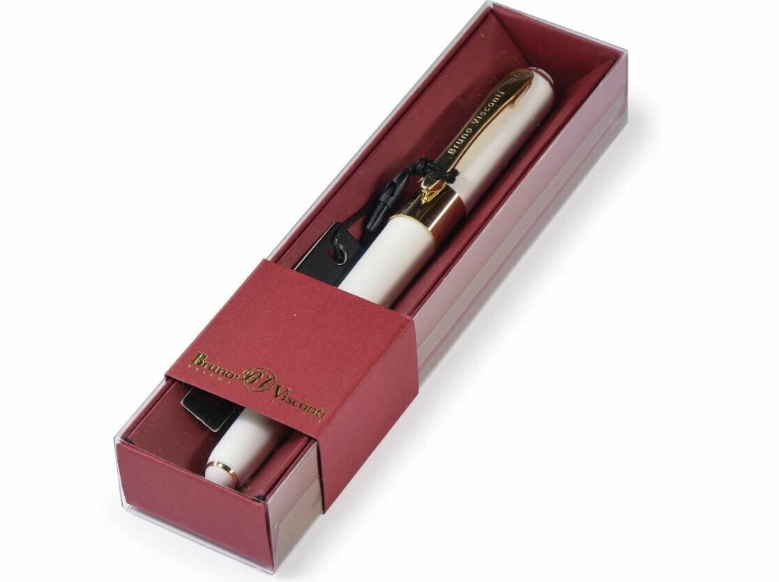Ручка шариковая подарочная Bruno Visconti "Monaco", в картонном красном футляре