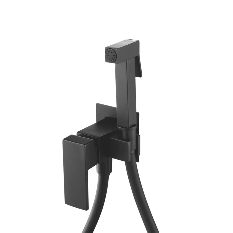 Гигиенический душ со смесителем Shevanik S1PS27ZLH, черный