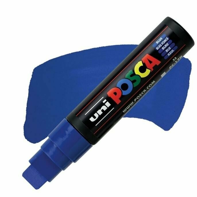 Маркер POSCA PC-17K, синий, до 15 мм, съемный наконечник
