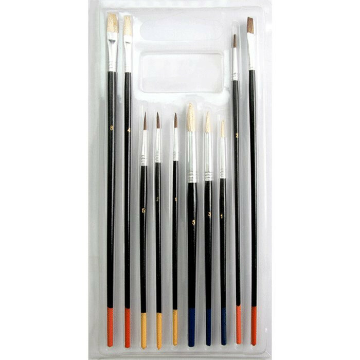 Набор кистей пони 10 штук в наборе (deVENTE) Art арт 8072133. Количество в наборе 5 шт.