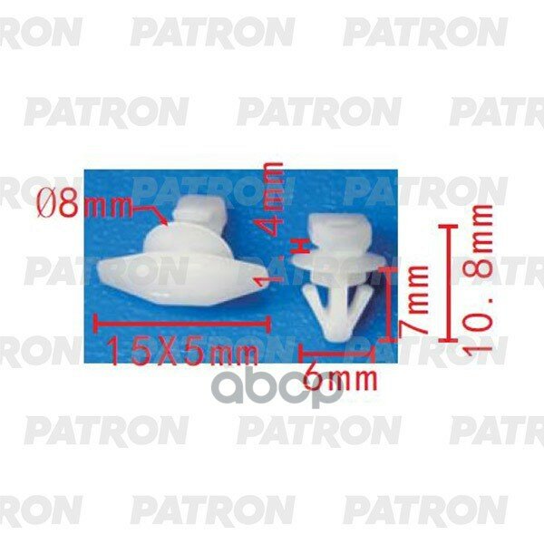 Клипса пластмассовая GM Применяемость: Клипса уплотнитель двери PATRON арт. P37-2139