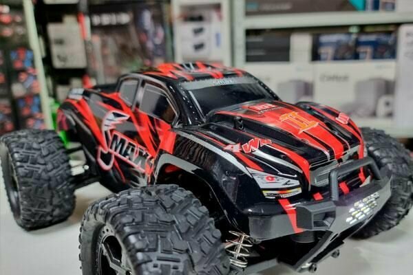 Машина-монстр Remo Hobby V2.0 RH1631 Smax, 1:16, пульт ДУ, световые эффекты, красная