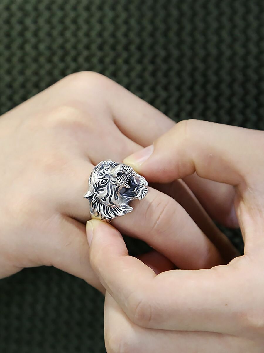 Кольцо, безразмерное, серебристый — фото 1