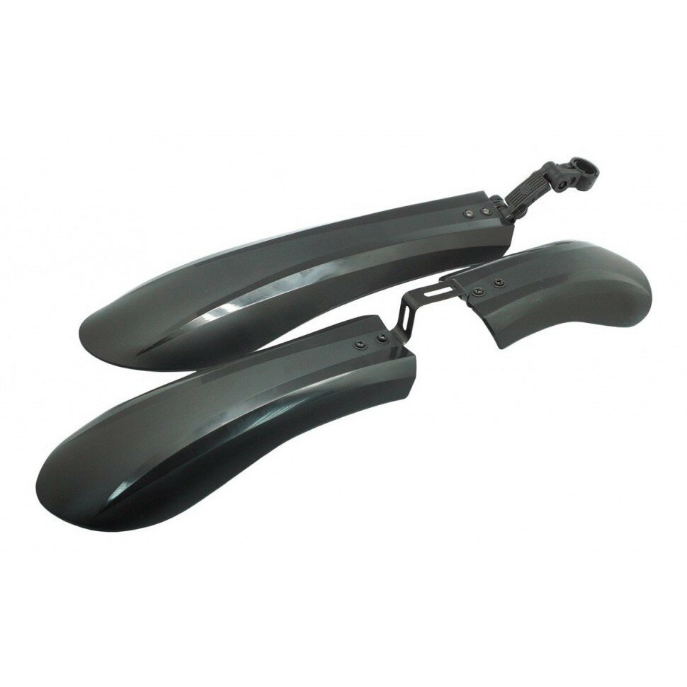 Крылья 26" на хардтейл/двухподвес (FAT BIKE), ширина переднего крыла 120мм, заднего - 125мм, в торг. уп.