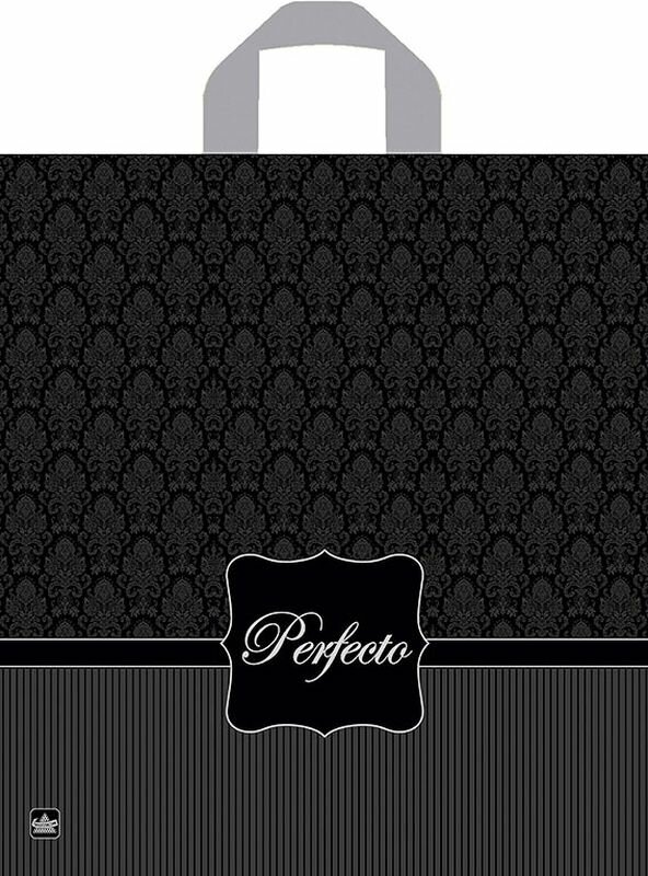 Пакет Перфекто Сильвер с петлевой ручкой 37х40х6см. 95мкм. / 10 штук