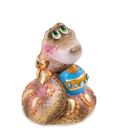 Фигурка гипсовая Змея с шаром GYP-14/3-C 113-15585