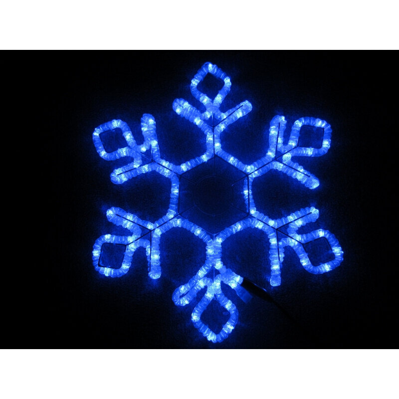 LED-XM(FR)-2D-CK012-B-24 Снежинка синяя 60.5х52см