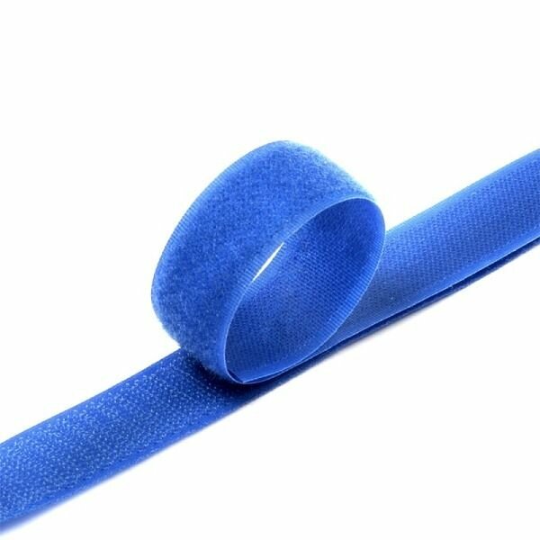 Лента-контакт (липучка велкро) пришивная 20мм цв. Василёк ,1 метр