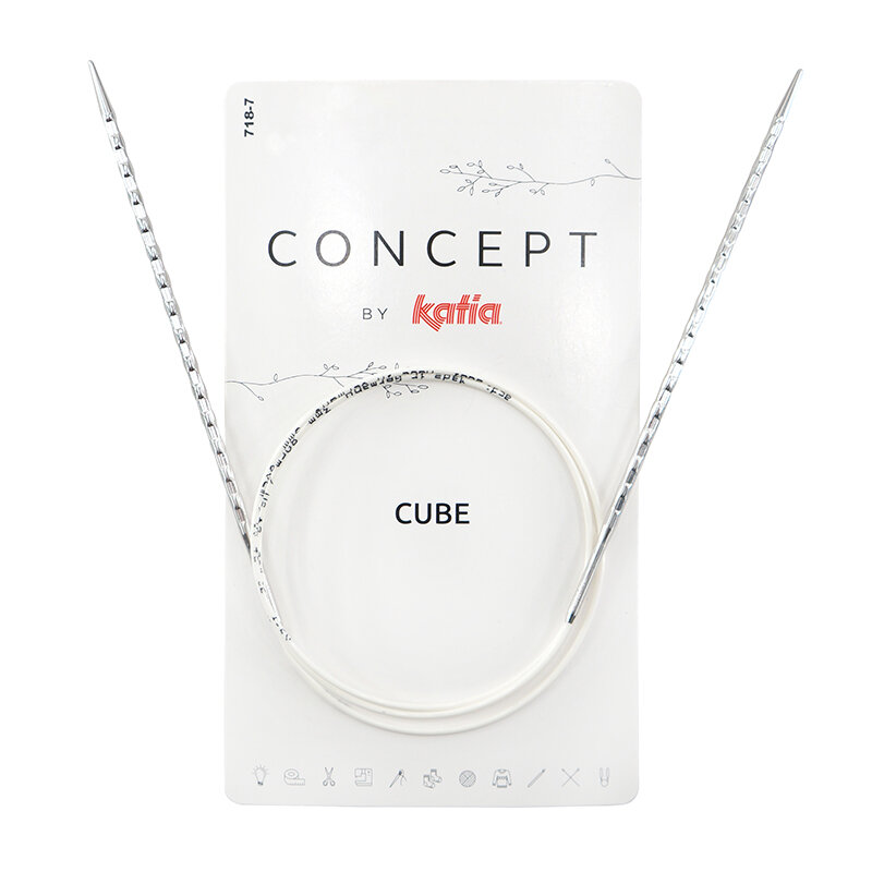 Спицы круговые CONCEPT BY KATIA Cube №6 60 см 718-7/6-60