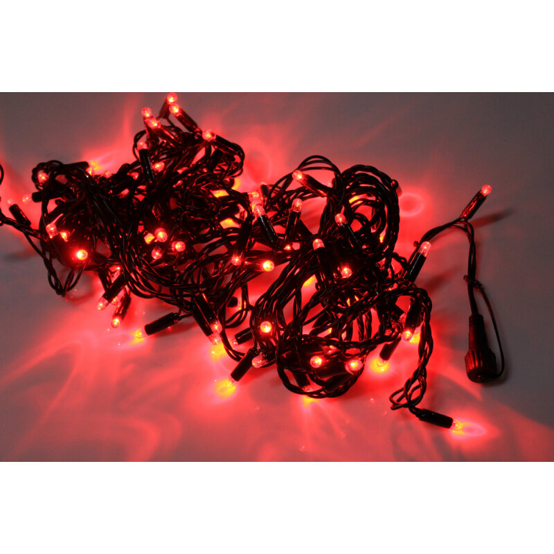 LED-PLS-100-10M-24V-R/BL-W/O, красный/черный провод, соед. (без шнура) С колпачком(новый коннектор)