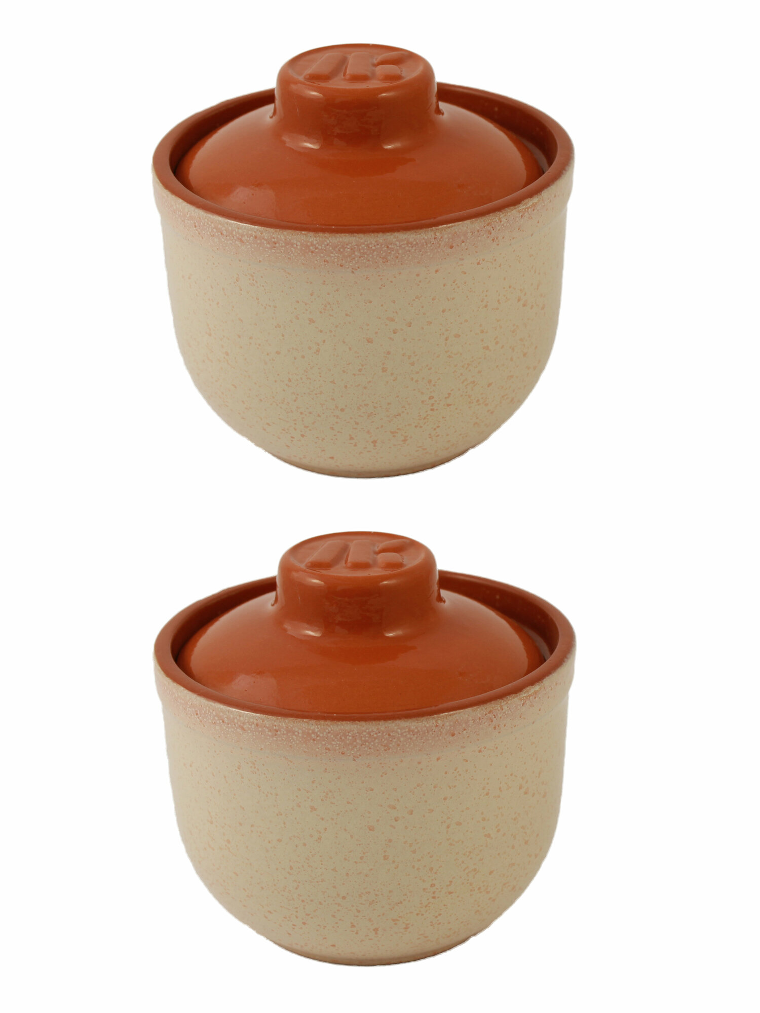 Набор горшков Ломоносовская керамика CreamStone, жаропрочные, керамика, 350 мл, 2 шт