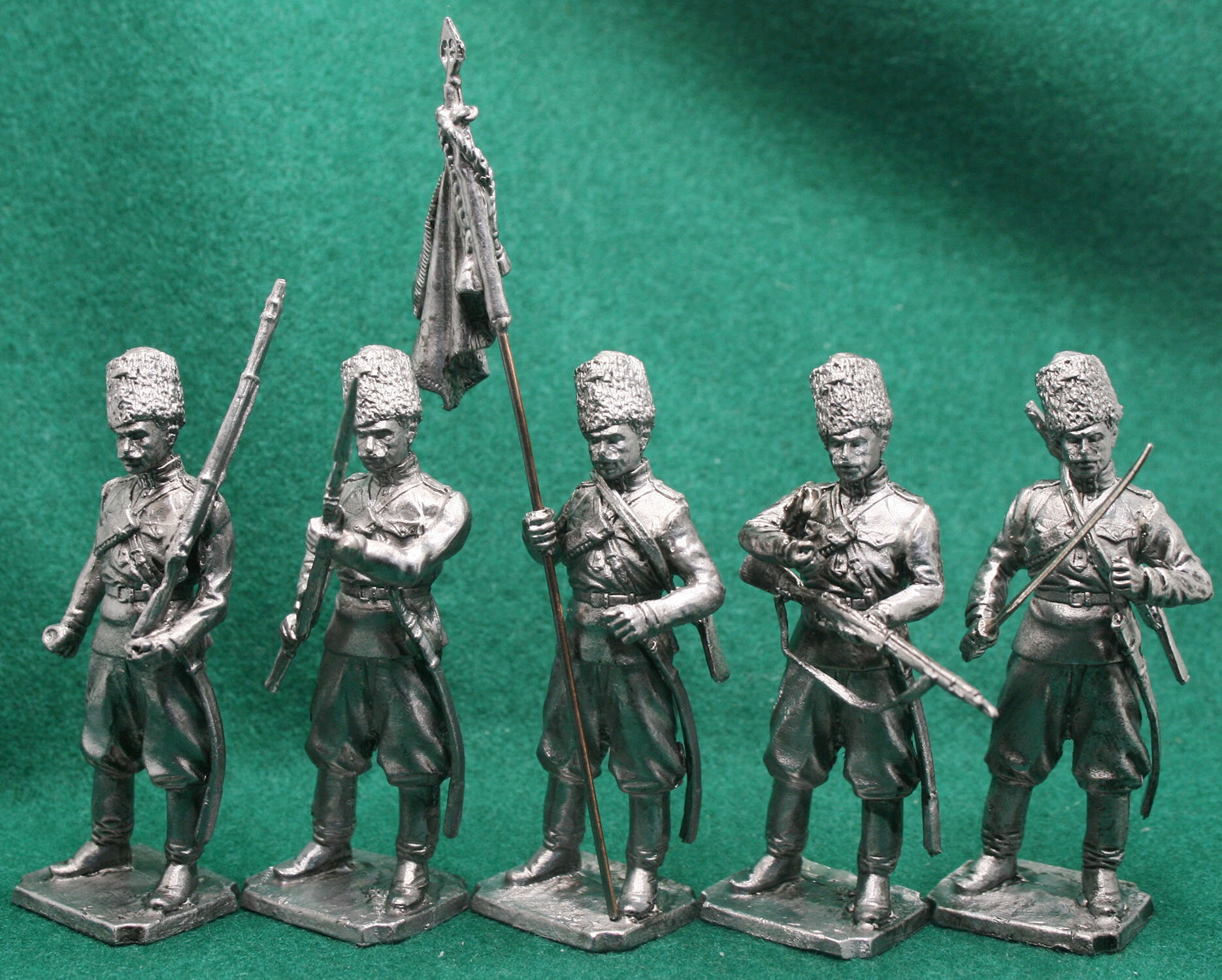 Набор оловянных солдатиков 54 мм Казаки 17-го Донского казачьего генерала Бакланова полка