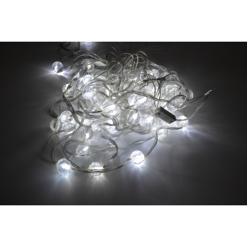 XM-DR-PL0010-4.5 световой дождь с насадками прозрачные шарики, белые светодиоды