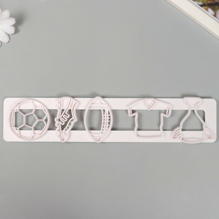 Формочки для лепки «Спорт», 5,2 х 25,2 х 0,7 см