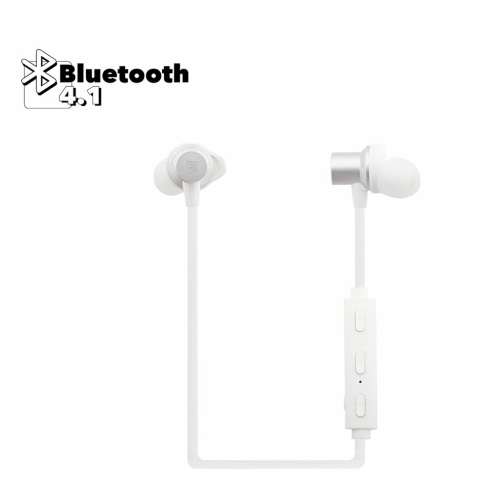 Bluetooth гарнитура Remax RB-S7, стерео, спортивная, вставная, белый