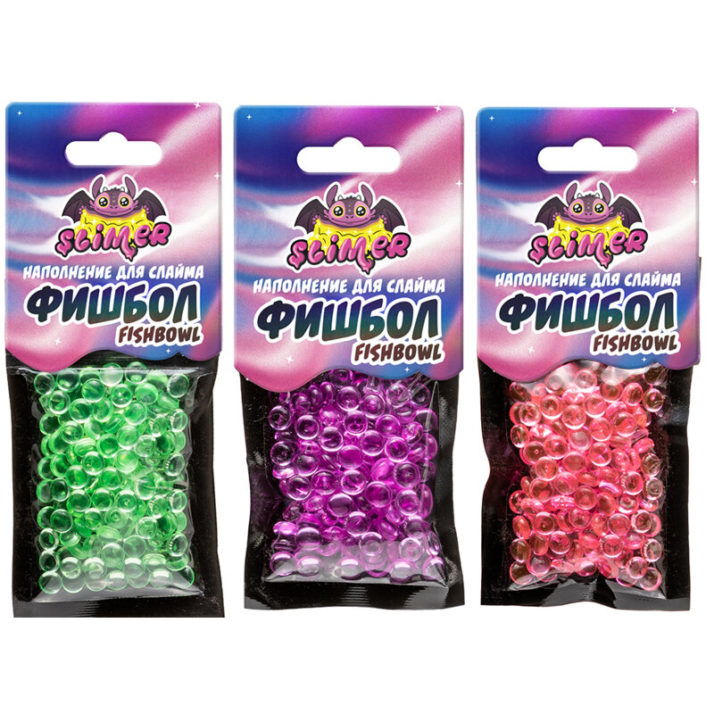 Наполнение для слайма Slimer Фишбол, ассорти (SSS30-72)
