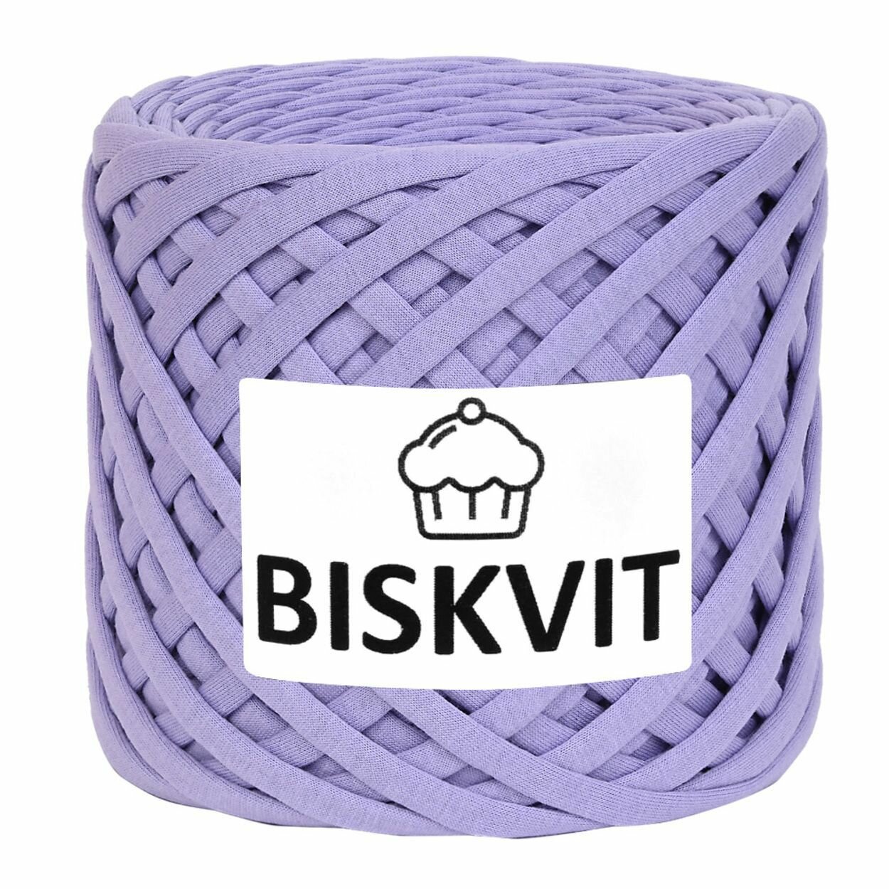 Трикотажная пряжа Biskvit (Бисквит) цвет Лаванда, 330гр. 100м. (100% хлопок), 1 моток.