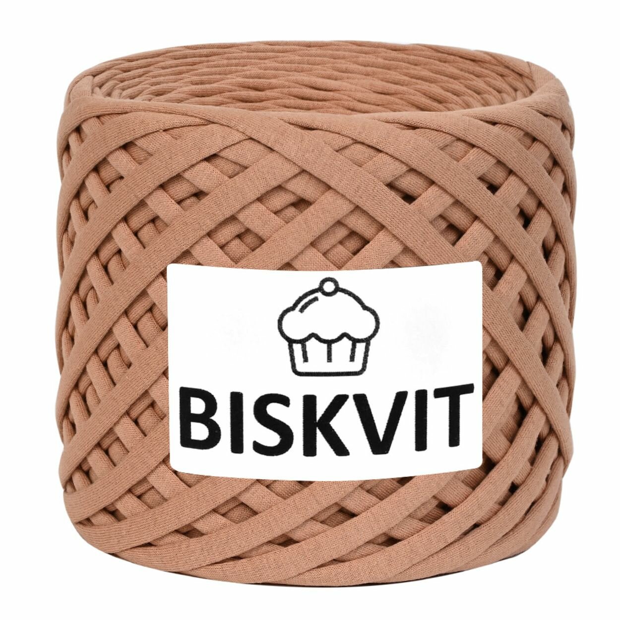 Трикотажная пряжа Biskvit (Бисквит) цвет Печенье, 330гр. 100м. (100% хлопок), 1 моток.