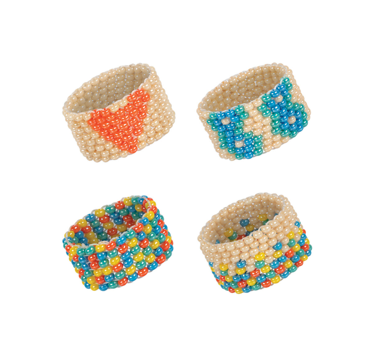 Klart набор для бисероплетения 11-014-IY47 Колечки Леденцы 1.3 см - комплект для украшений