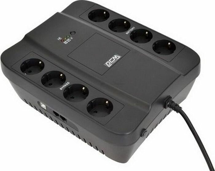 Источник бесперебойного питания ИБП POWERCOM SPD-850U, официальная гарантия