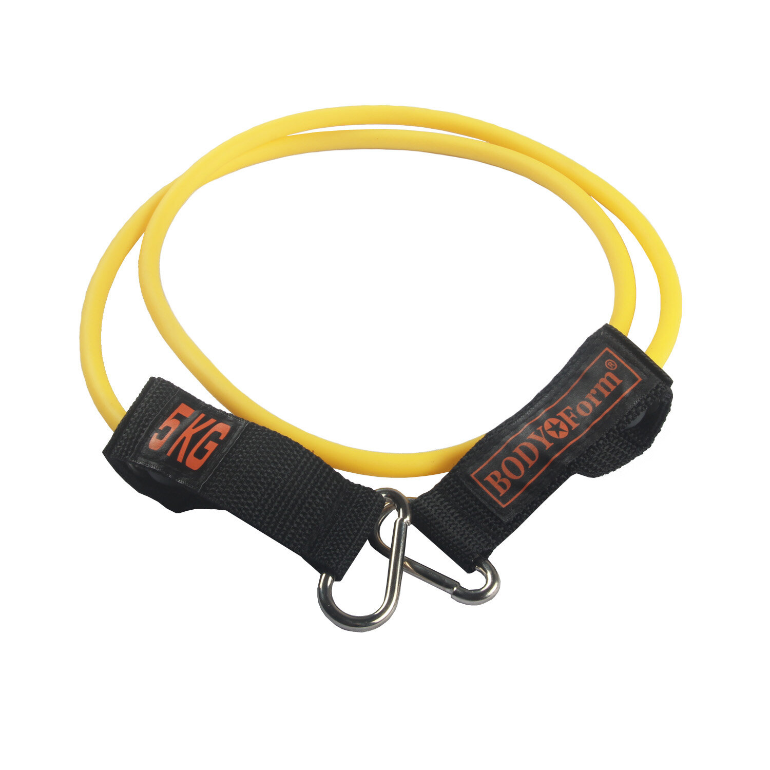 Эспандер BODY Form BF-HARN02, трубчатый, с карабинами, нагрузка до 5 кг, желтый