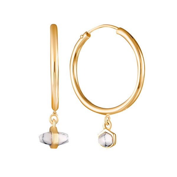 Серьги ELEMENT47, серебро, 925 проба, говлит