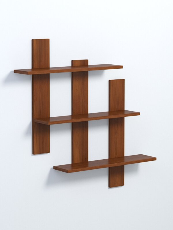 Полка настенная "вайб" №2, Орех. Производитель товара - компания Westcom.