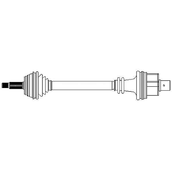 METELLI 17-0343 полуось в сборе (привод)