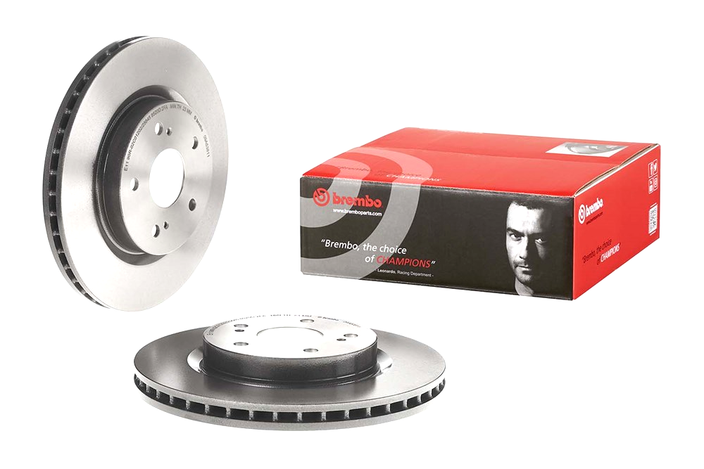 BREMBO 09. A538.11 (09A53811, 5521165J00, 5521165J01) 09. a538.11 диск тормозной передний с покрытием, (Комплект 2 штуки)