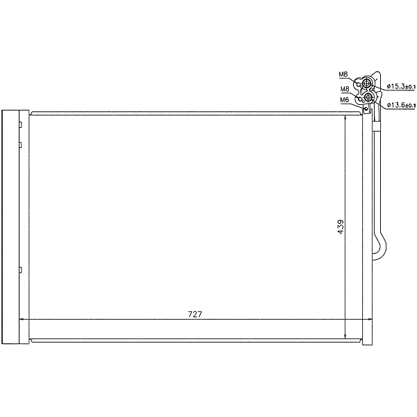 STELLOX 10-45736-SX (1045736_SX / 7P0.820.411A / 7P0820411A) радиатор кондиционера\ VW Touareg (Туарег) 3.0 tdi 10