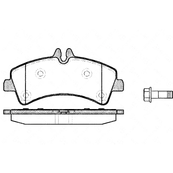 STELLOX 1258 000-SX (004 420 81 20 / 0044208120 / 005 420 74 20) 1247 00 колодки дисковые з.\ mb Sprinter (Спринтер) 509cdi-518cdi,