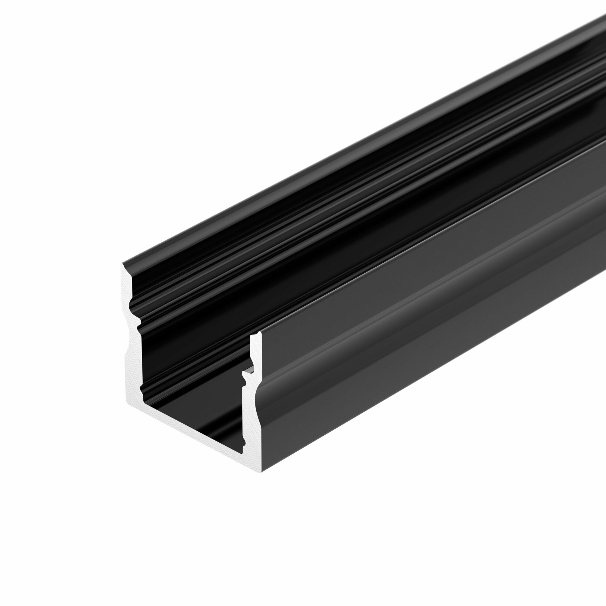 Профиль для светодиодной ленты Arlight Профиль LINE-1715-2000 ANOD BLACK (Arlight, Алюминий), 2м