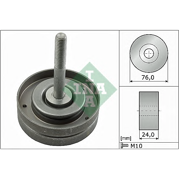 INA 532050010 (0380766 / 03D145276A / 03D145276A) ролик промежуточный поликлинового ремня seat. skada. VW 1.2 01