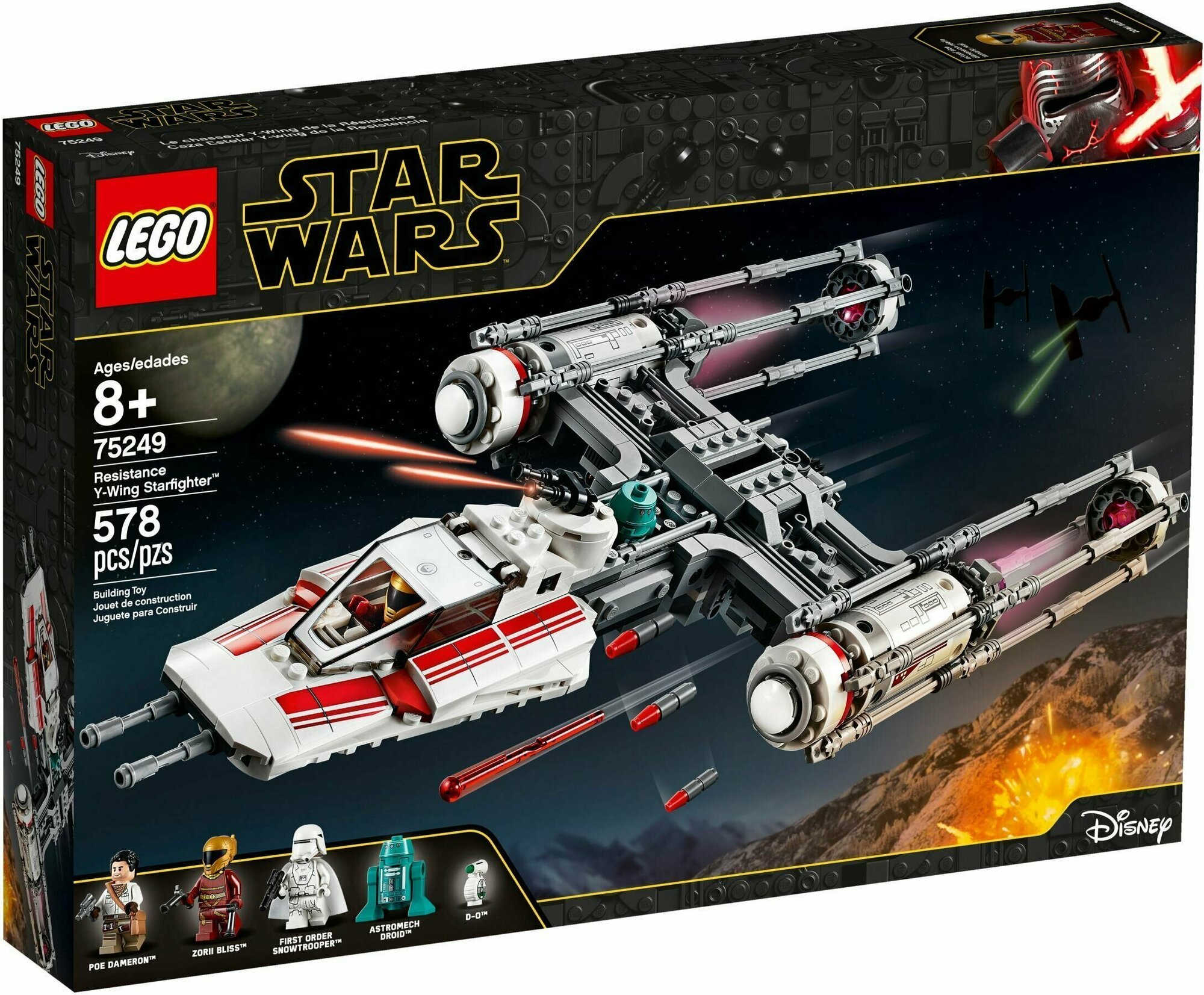Конструктор LEGO Star Wars 75249 Истребитель Y-wing Сопротивления
