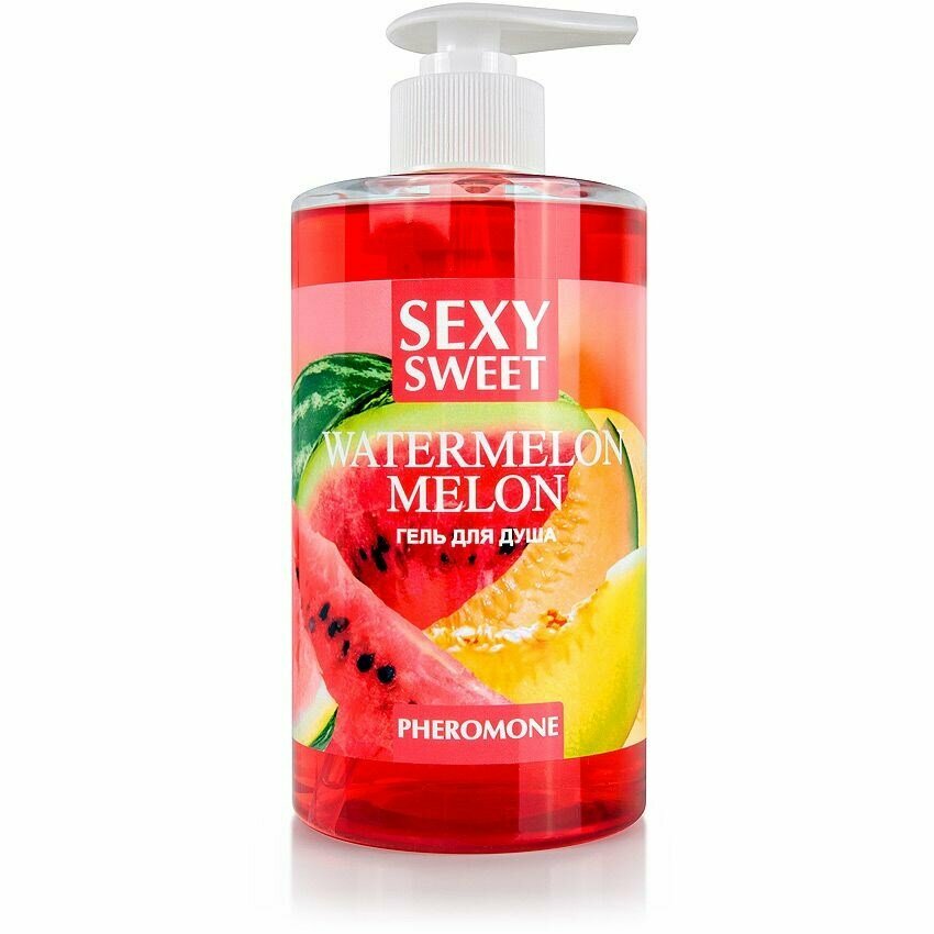 Гель для душа с феромонами Sexy Sweet Watermelon-Melon, аромат арбуза-дыни, 430 мл